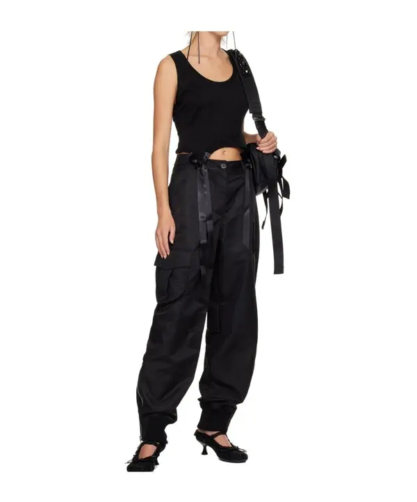 Simone Rocha Satin Cargo Pants