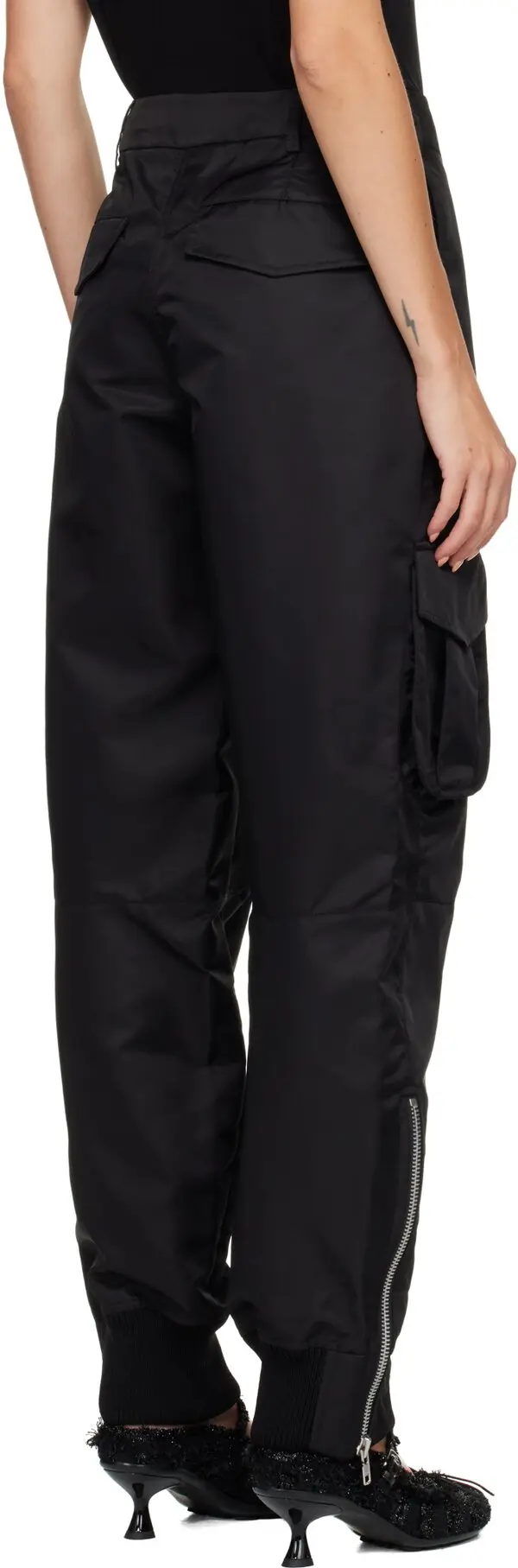 Simone Rocha Satin Cargo Pants