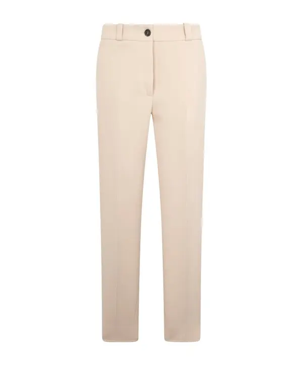 Peserico Tapered Crease-front Pants - Nude