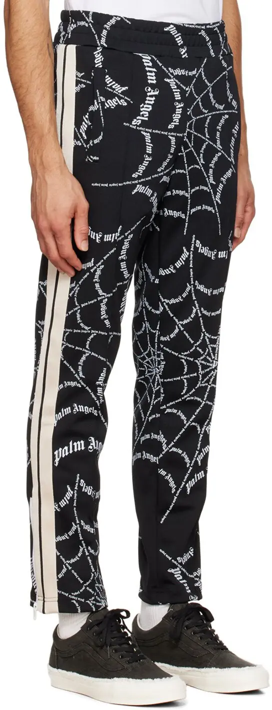 Palm Angels Logo-print Track Pants - Black