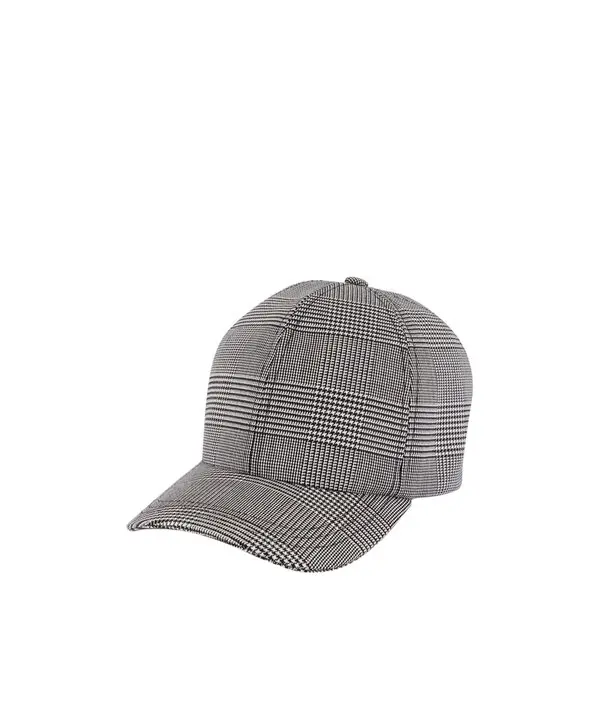 Balmain Checkered Baseball Cap - Gray