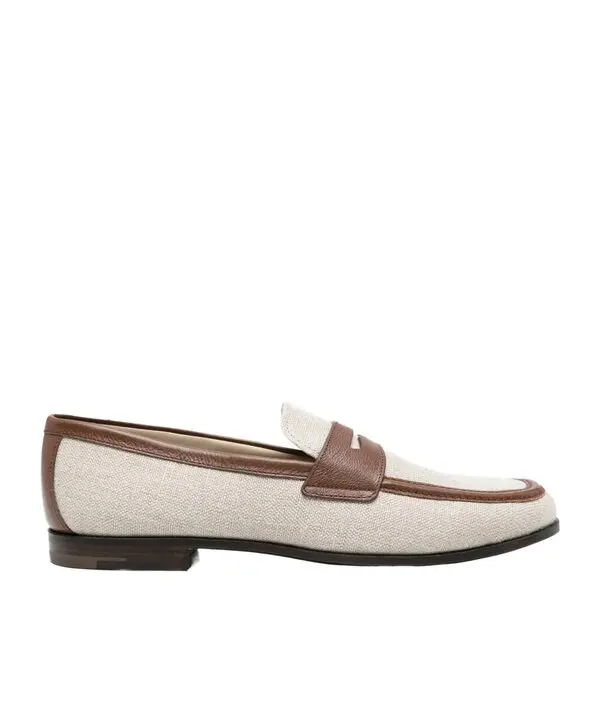 Church's Panelled Leather-trim Loafers - Light Brown