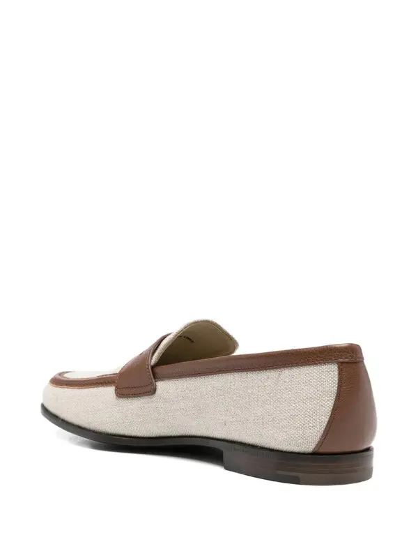 Church's Panelled Leather-trim Loafers