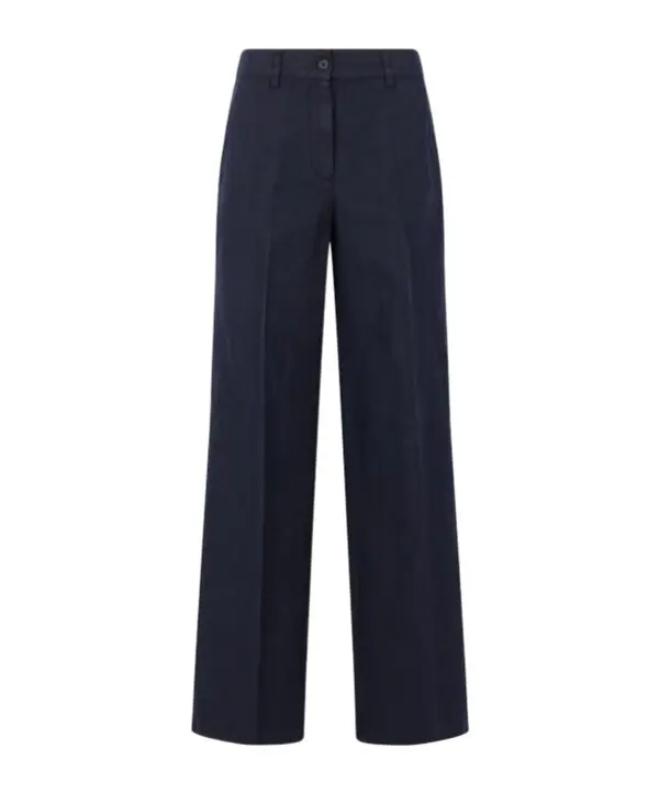 Aspesi Wide-leg Pleated Trousers - Black