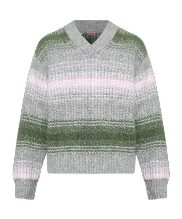 Kenzo Striped V-neck Jumper