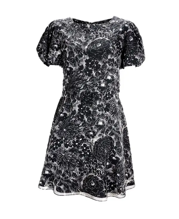 Saint Laurent Jacquard Mini Dress - No