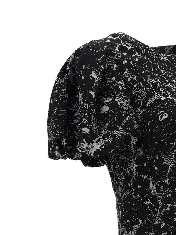 Saint Laurent Jacquard Mini Dress