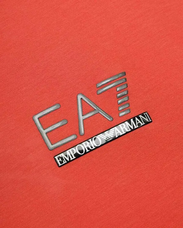 EA7 Logo Lapel Polo Shirt