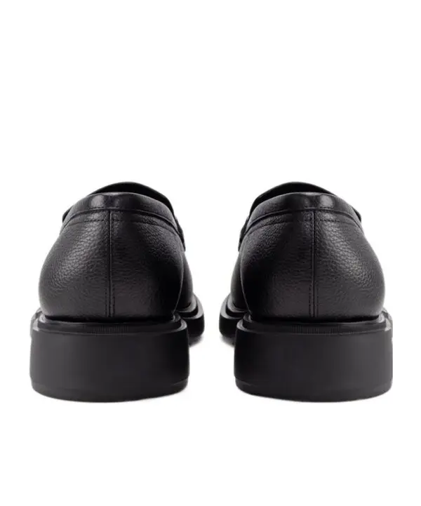 FERRAGAMO Gancini Buckled Loafers - Black