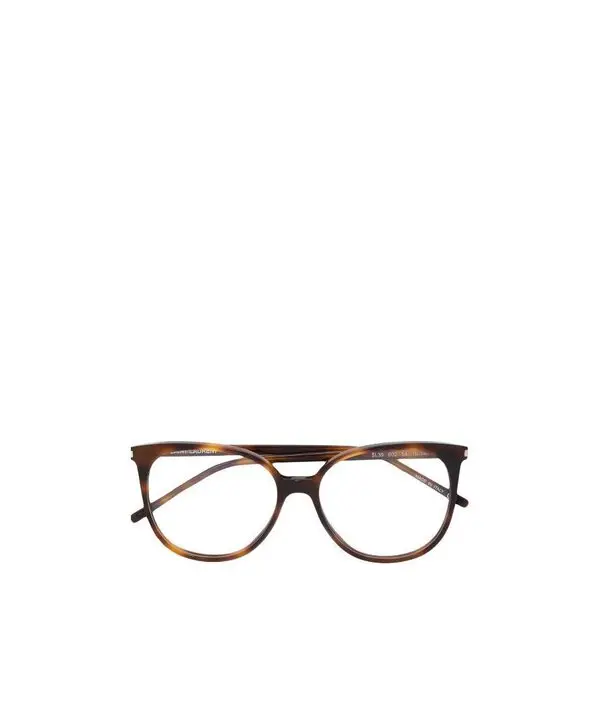 Saint Laurent Round Frame Eyeglasses - Black