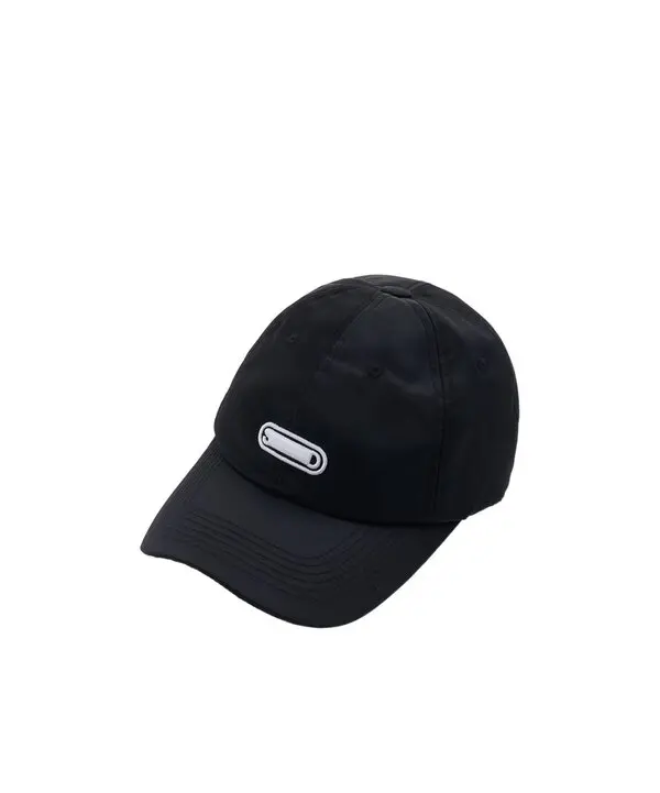 SOLID HOMME Baseball Cap With Piercing Detail - Black