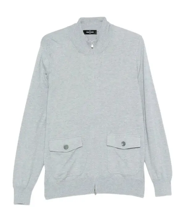 GRAN SASSO Zip-up Long-sleeve Sweatshirt With Pockets