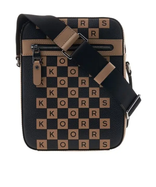 Michael Kors Monogram Cross-body Bag - Black