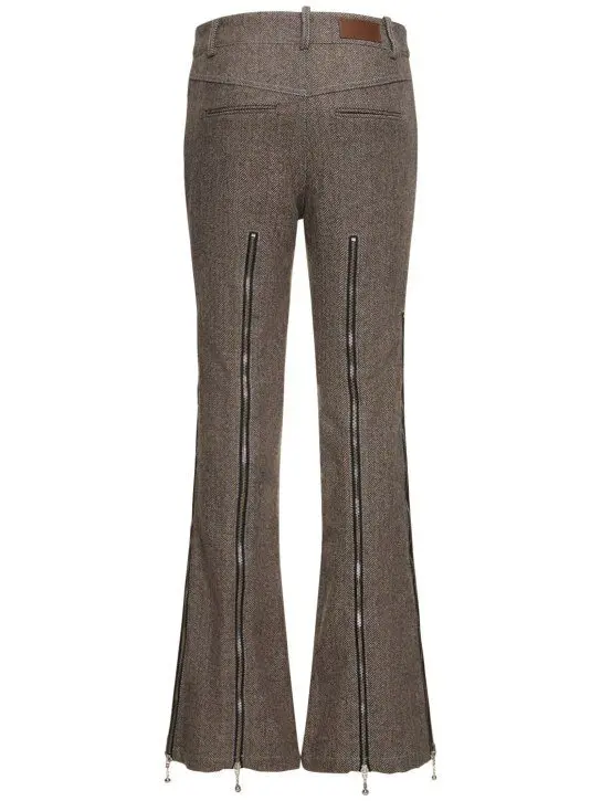 Andersson Bell Zipper Flare Casual Pants