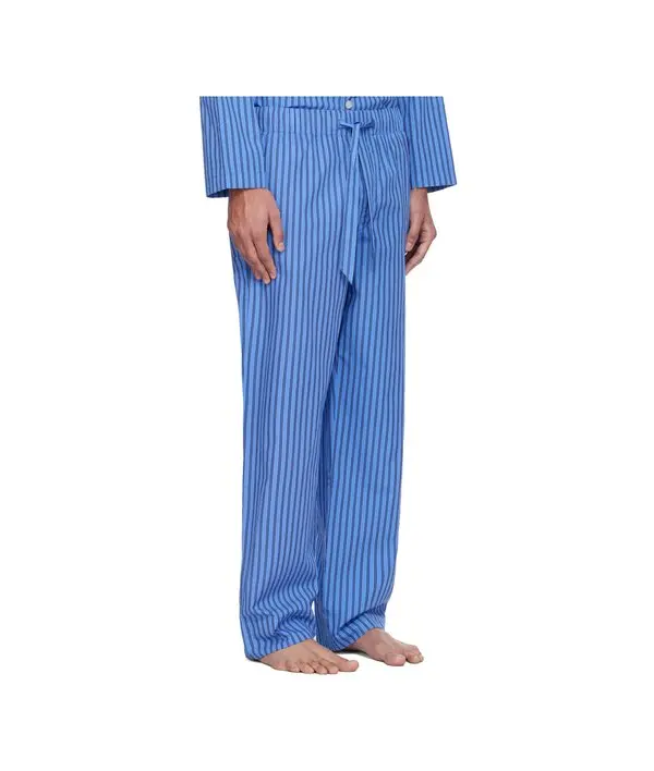 TEKLA Striped Drawstring Pajama Pants