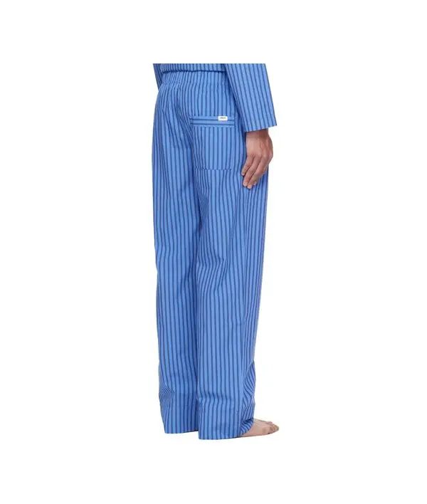 TEKLA Striped Drawstring Pajama Pants
