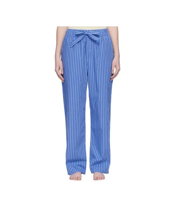 TEKLA Striped Drawstring Pajama Pants