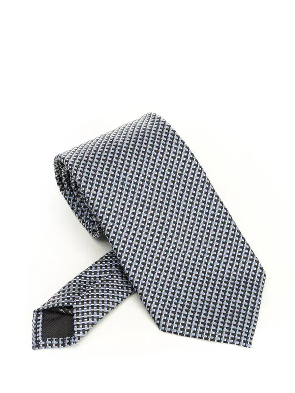 TOM FORD Logo Neck Tie - Gray