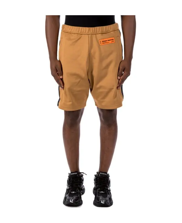 Heron Preston Logo Patch Deck Shorts - Brown