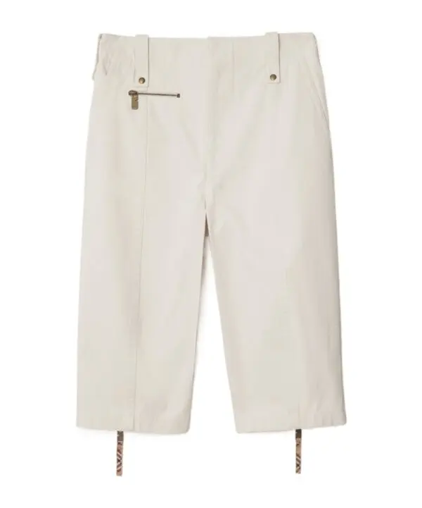 Burberry Zip-detailed Cropped Trousers