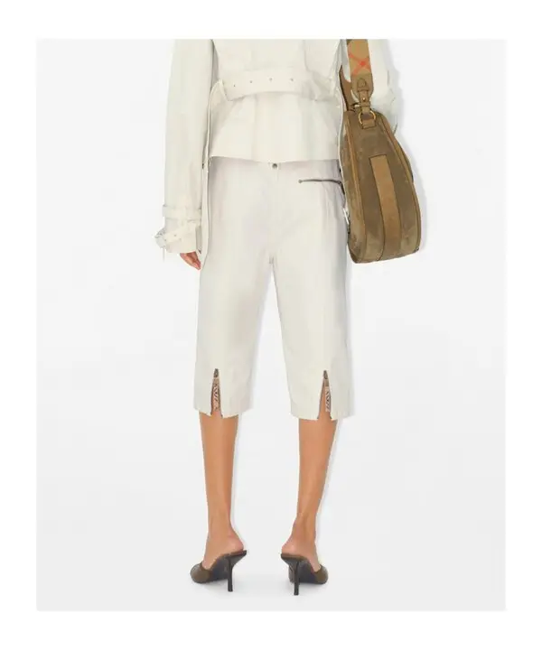 Burberry Zip-detailed Cropped Trousers