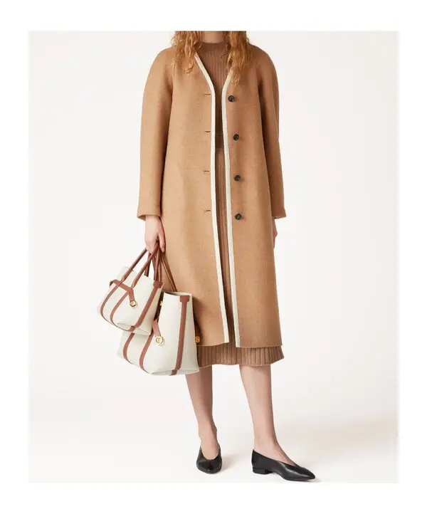 Loro Piana Long-sleeved Cashmere Coat With Belt