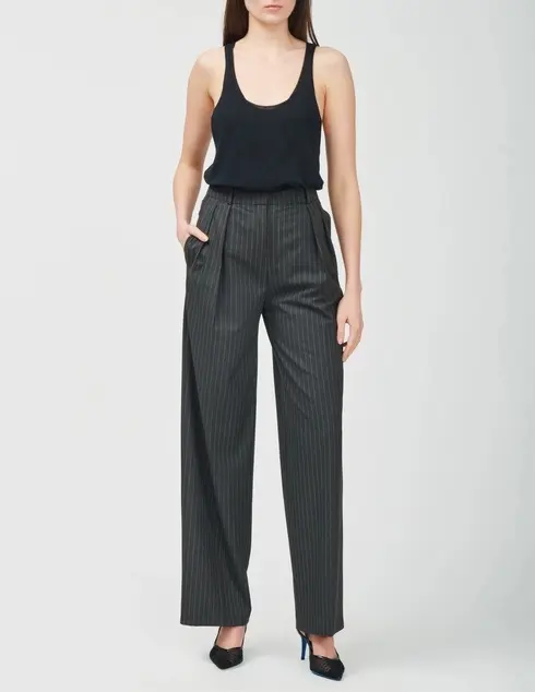 TWINSET Sleeveless Racer-back Logo Top