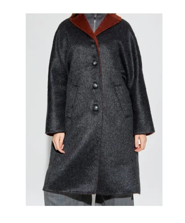 Marni Single Breasted Coat - Black
