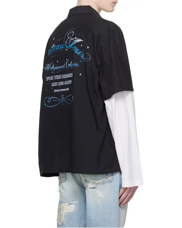 Amiri Logo Camp Shirt