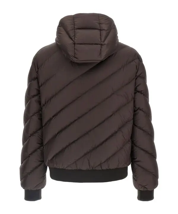 Fendi Quilted Hooded Reversible Down Jacket - Beige