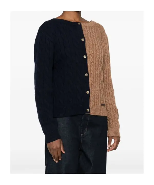 Moschino Cable Knit Cardigan - Black