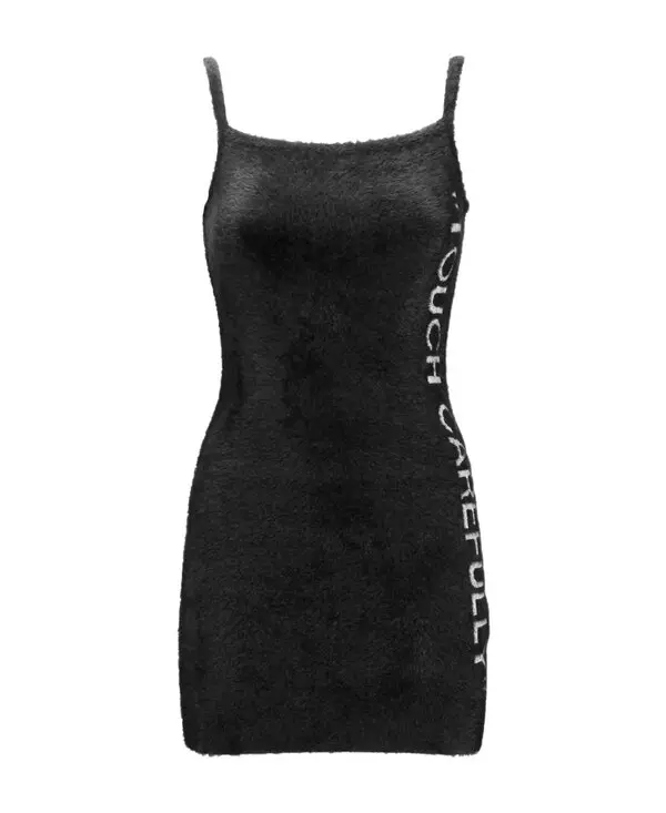 Off-White Logo Embellished Sleeveless Mini Dress