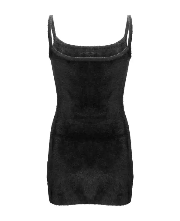Off-White Logo Embellished Sleeveless Mini Dress