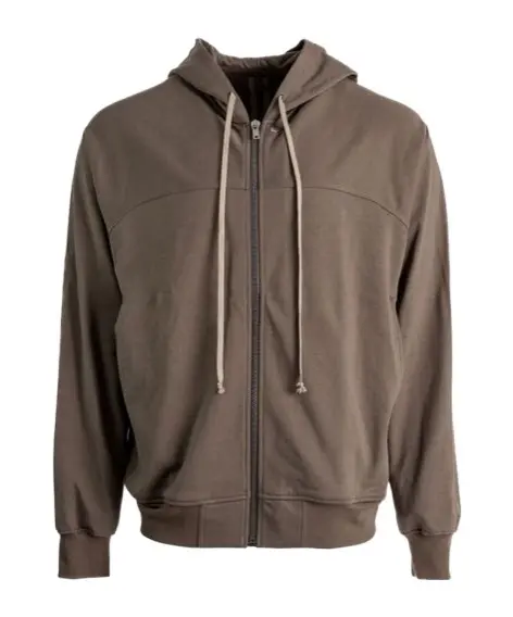 Rick Owens Zipped Hoodie - Brown