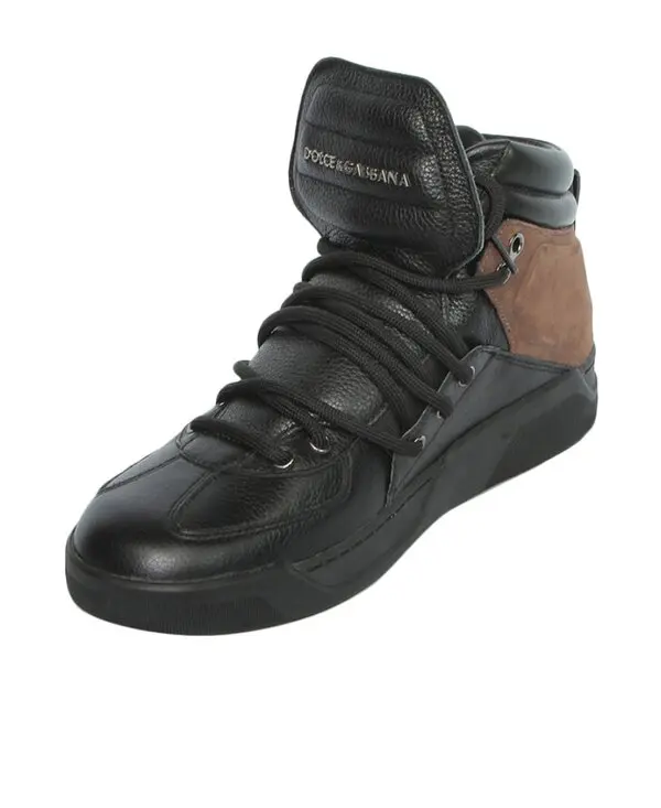Dolce & Gabbana Color-blocked High-top Sneakers