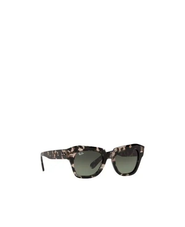Ray-ban State Street Square Frame Sunglasses - Gray