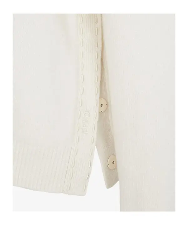 Fendi Long-sleeved Knitted Jumper With High Neck