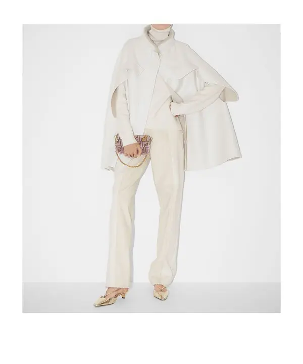 Fendi Long-sleeved Knitted Jumper With High Neck