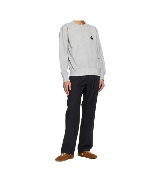 Isabel Marant Étoile Logo Embroidered Crew Neck Sweatshirt - Gray