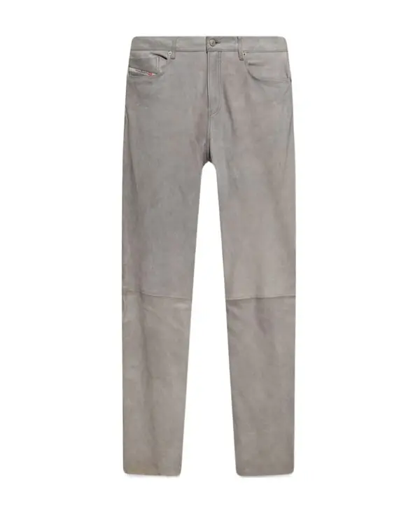 DIESEL® Straight-leg Leather Pants