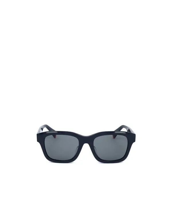 Kenzo Full Frame Sunglasses With Patterned Temples - Gray