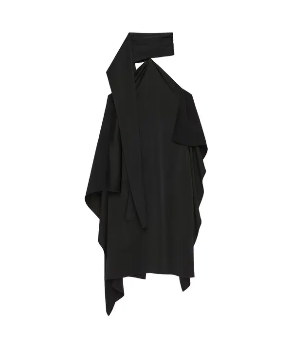 Givenchy Crepe And Satin Scarf Dress