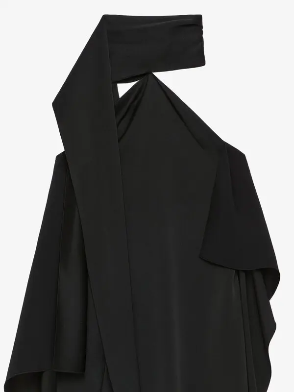 Givenchy Crepe And Satin Scarf Dress