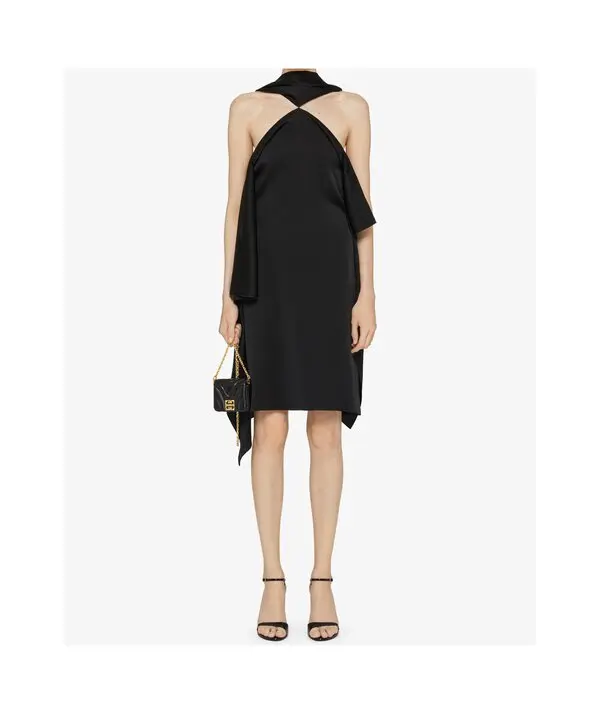 Givenchy Crepe And Satin Scarf Dress
