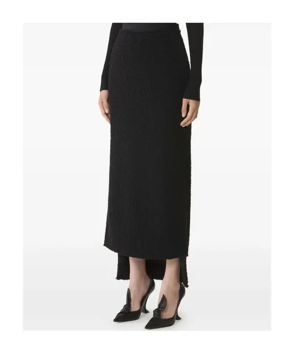 LANVIN Textured High-waisted Maxi Skirt