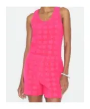 Tory Burch Textured Sleeveless Tank Top - Pink