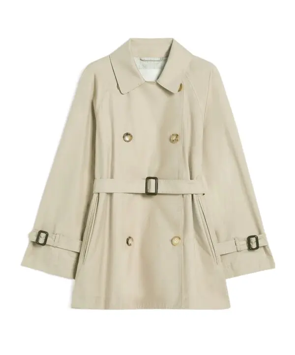 Max Mara Calle Double-breasted Trench Coat - Sand-colored