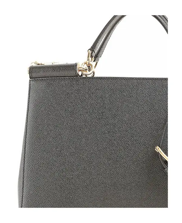 Dolce & Gabbana Logo Detail Handbag - Black