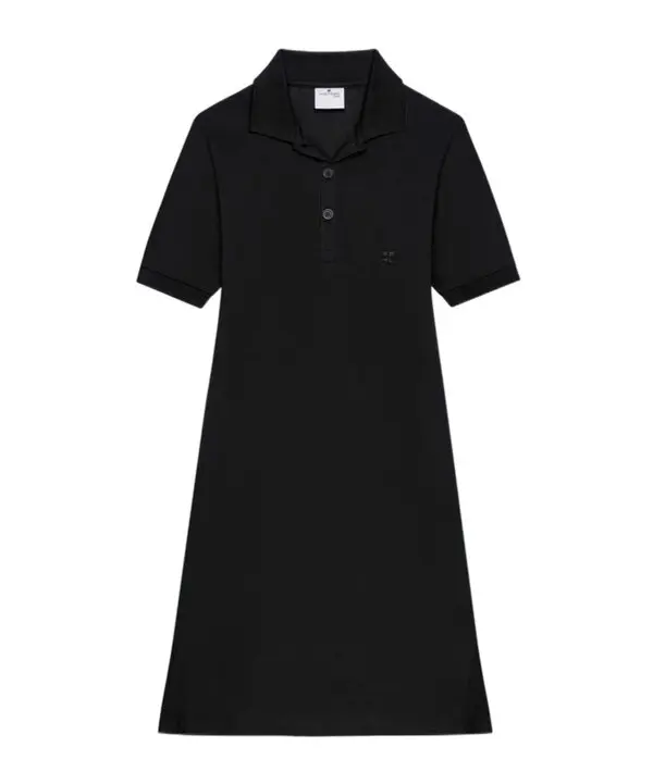 COURREGES Courrèges Short Sleeve Polo Mini Dress