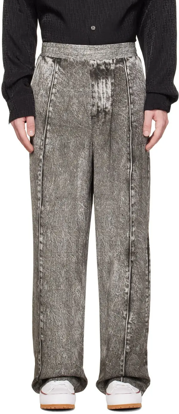 DIESEL® Faded Effect Straight-leg Pants